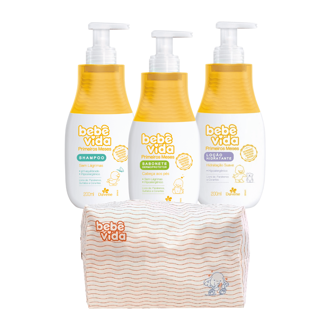 Kit Especial Bebê Vida Primeiros Meses - Leite Hidrantante + Shampoo ...